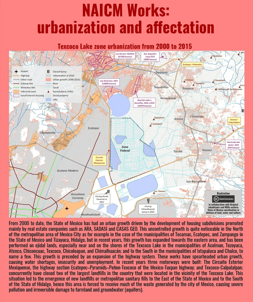 Maps of New Mexico City International Airport (NAICM) and aerotropolis