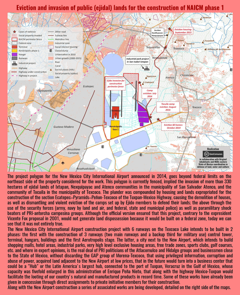 Maps of New Mexico City International Airport (NAICM) and aerotropolis