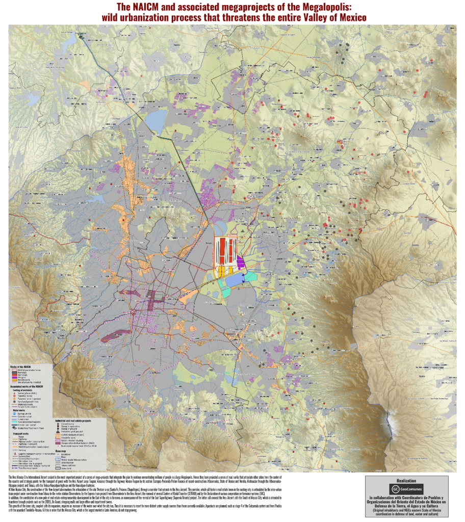 Maps of New Mexico City International Airport (NAICM) and aerotropolis